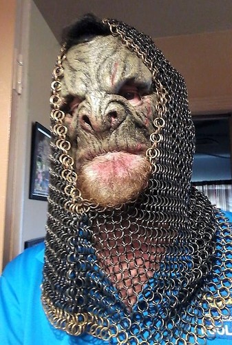 Adult Orc Mok Monster Chinless Full Latex Mask Costume TB27543 for sale ...