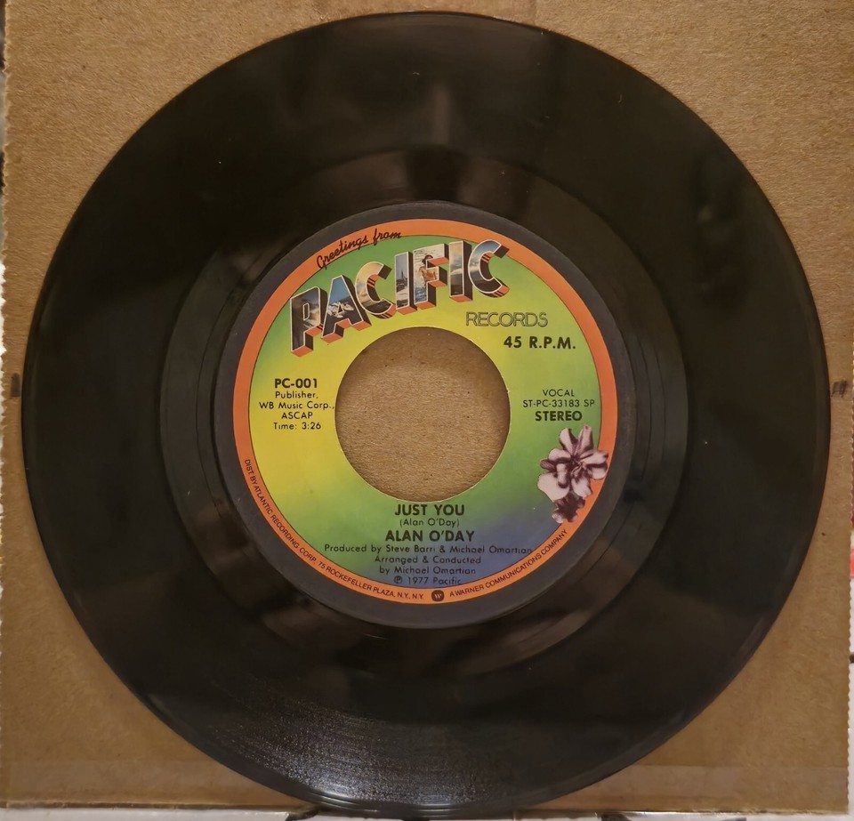 Alan O'Day – Undercover Angel/Just You - 1977 Pacific Rock VG+ | eBay