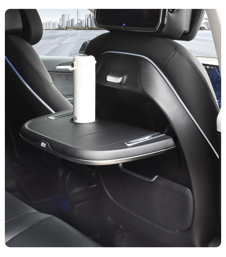Back seat table for Tesla Model Y Car Seat Tray Table Desk black ...