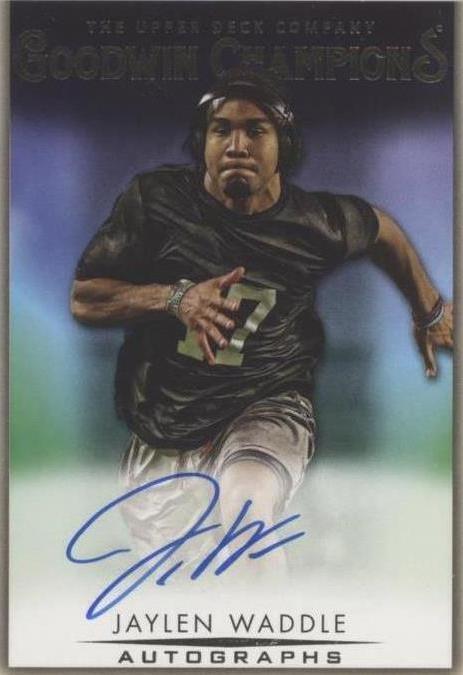 2021 Upper Deck Goodwin Champions - Autographs Jaylen Waddle #A-JW (AU ...