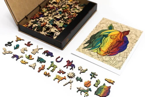 Horse 250 Piece Wooden Jigsaw Puzzle Geek Toys New | eBay
