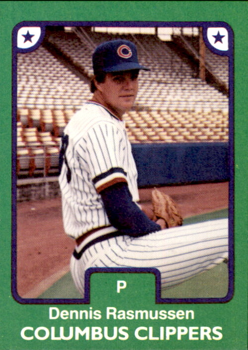 1984 Columbus Clippers TCMA #25 Dennis Rasmussen Lakewood Colorado ...