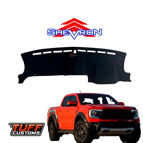 Shevron BLACK DASH MAT for FORD RANGER NEXT GEN RAPTOR 2022-2024 1652 ...