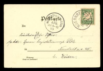 Vintage UDB Postcard 1899 Cancel Postal History Windmill Bayern 5 ...