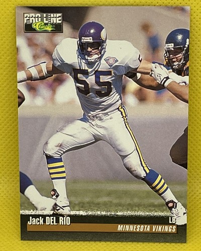Jack Del Rio 1995 Classic Pro Line #244 Minnesota Vikings | eBay