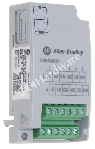 Allen Bradley 2080-IQ4OB4 Ser A Micro 800 4-In/4-Out 12/24VDC I/O Combo ...