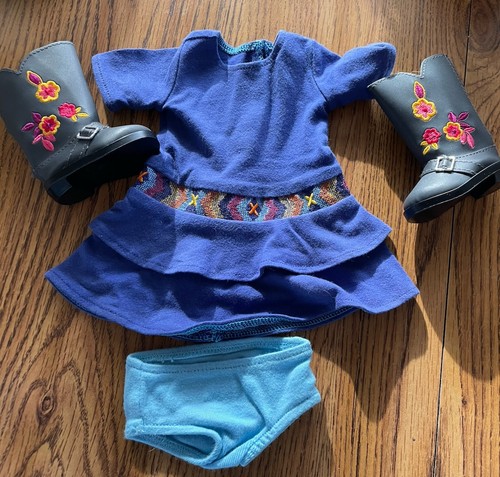 AMERICAN GIRL Saige Meet Dress Parade Riding Boots & Panties | eBay