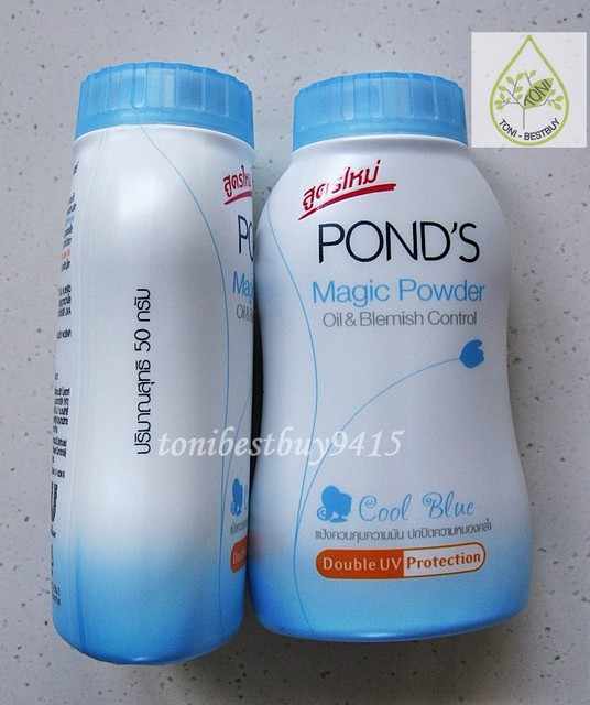 Pond's Magic Powder Oil Blemish Control Double UV Protection Cool Blue ...