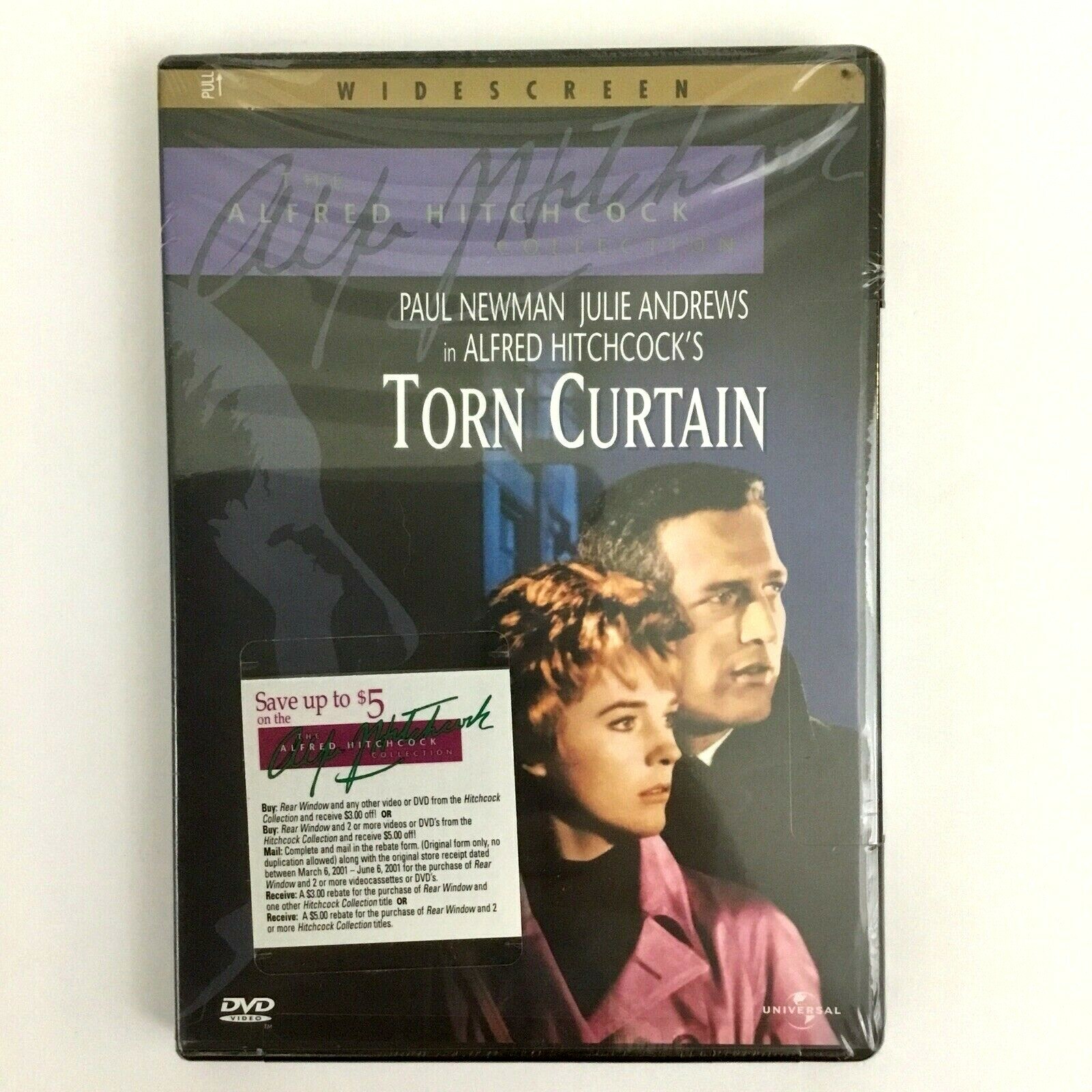 Torn Curtain (DVD, 2000) Alfred Hitchcock Paul Newman Julie Andrews ...