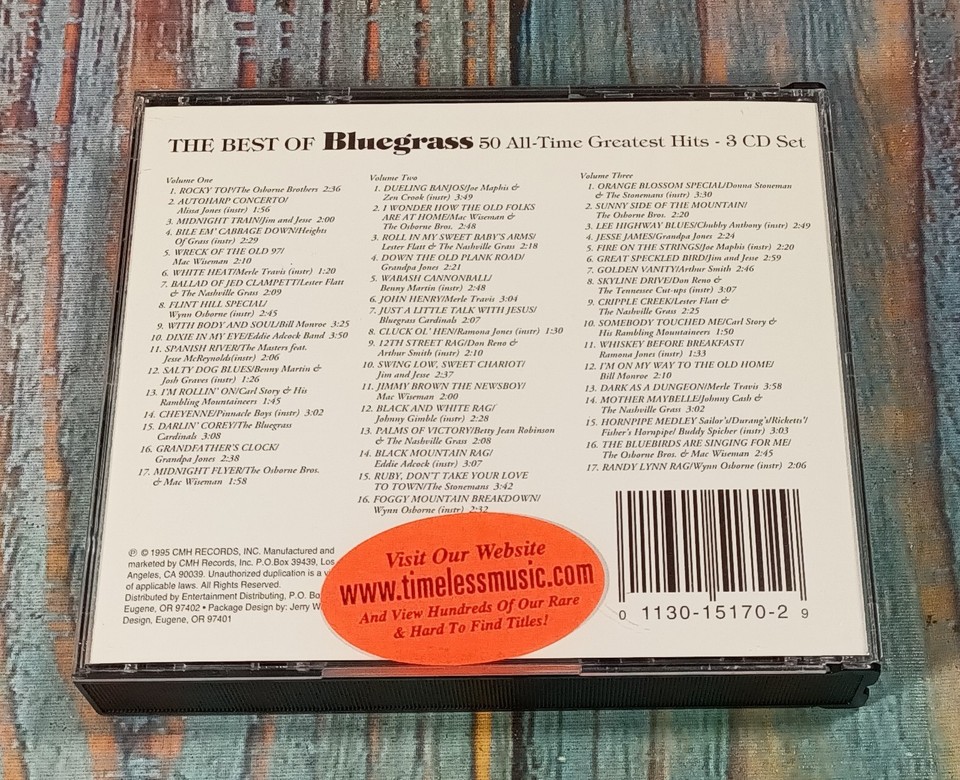 The Best of Bluegrass 3 CD Set 50 Greatest Bluegrass Hits (1995, CD) | eBay