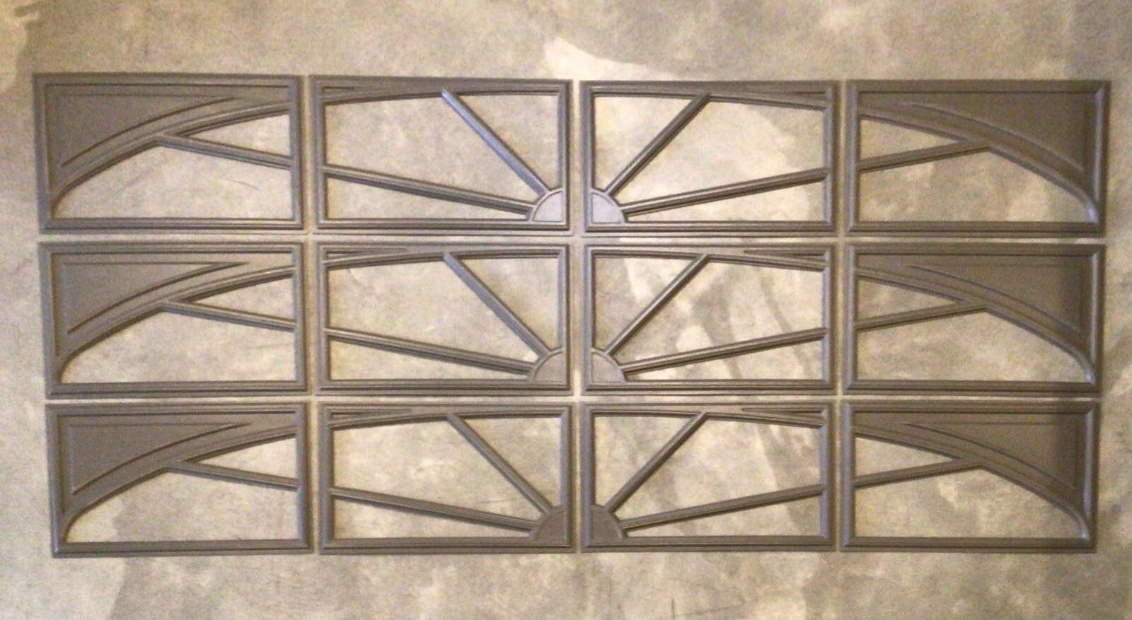 12 Amarr Sunray Replacement Inserts for Amarr Short Panel Garage Doors ...