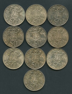 Australia 1966 Round 50c coins x 25. 80% Silver. | eBay Australia