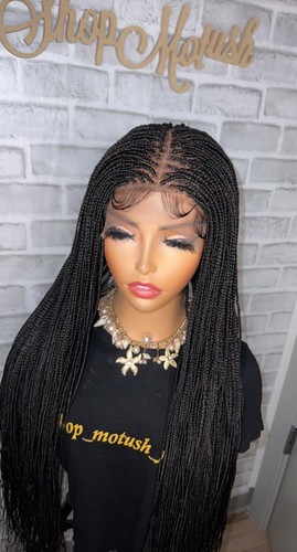 Small Size Knotless Box Braided Wig,Box Braid Wig, Knotless Braids,Lace ...