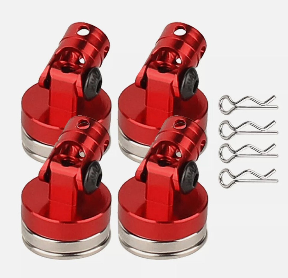 4Pcs Magnetic Invisible Body Post Mount with R clips for 1/10 RC Car ...