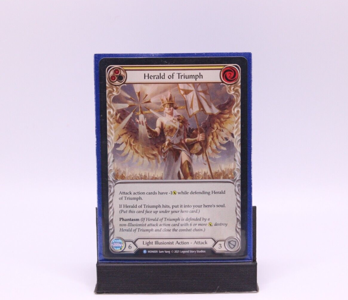 Flesh and Blood - Monarch 1st Ed. Herald of Triumph MON009 Rare RF Foil ...