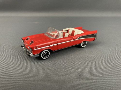 Matchbox Dinky 1957 Chevy Bel Air Convertible Red 1/43 Diecast #DY027 ...