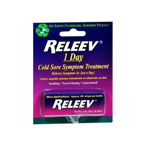 Releev 1 Day Soothing Cold Sore Symptom Treatment Fastest Healing Time ...