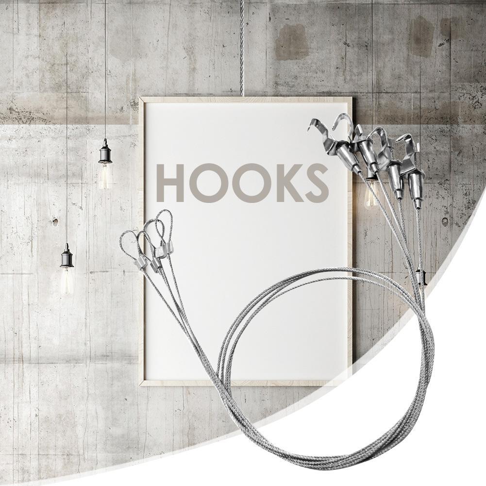 Stainless Steel Exhibition Art Gallery Photo Display Wire Cable Hook ...