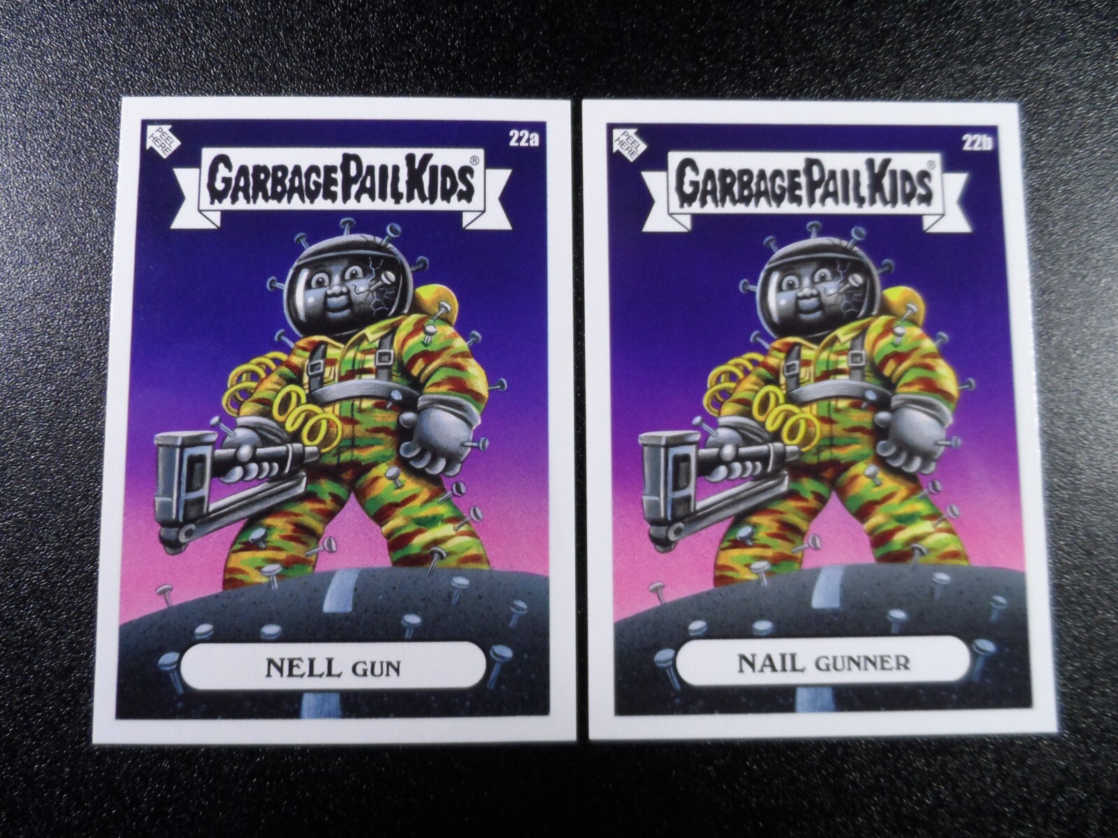 Nail Gun Massacre 1985 Spoof Garbage Pail Kids 2 Card Set | eBay