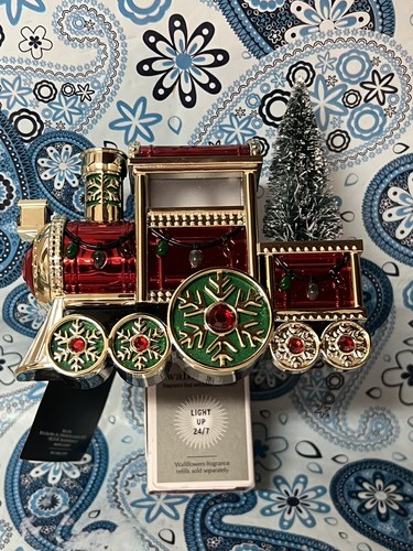 BATH & BODY WORKS CHRISTMAS TRAIN PROJECTOR LIGHT UP 24/7 WALLFLOWER ...