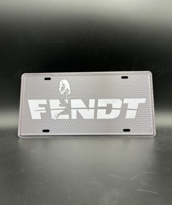 License Plate with Fendt Logo Black | eBay