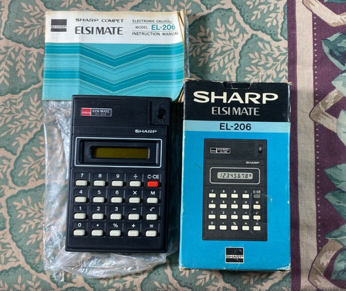 Vintage Sharp EL-206 Elsimate Calculator | eBay