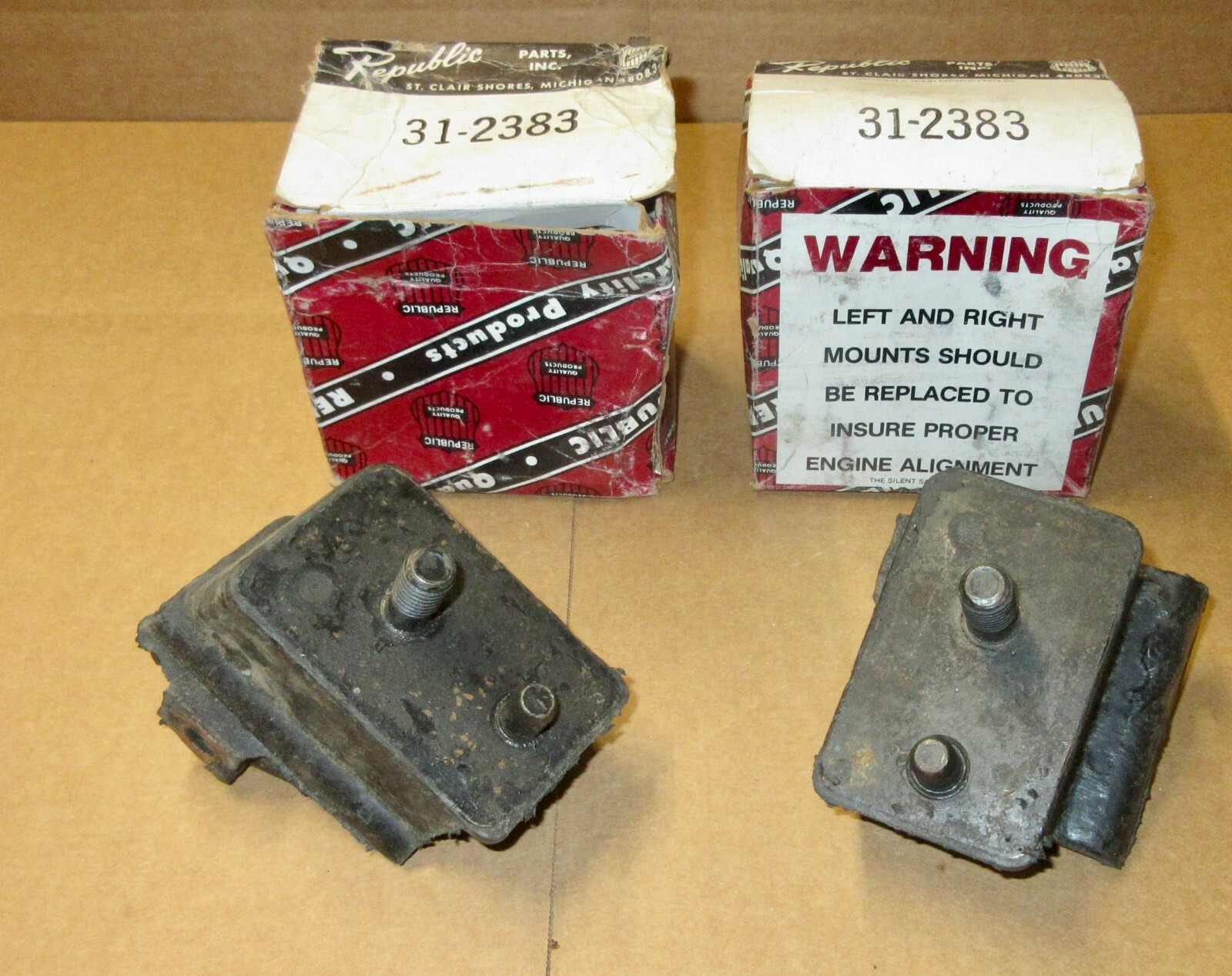 New pair USA made motor mounts 1973 1974 Cuda-Challenger 318-340-360 ...