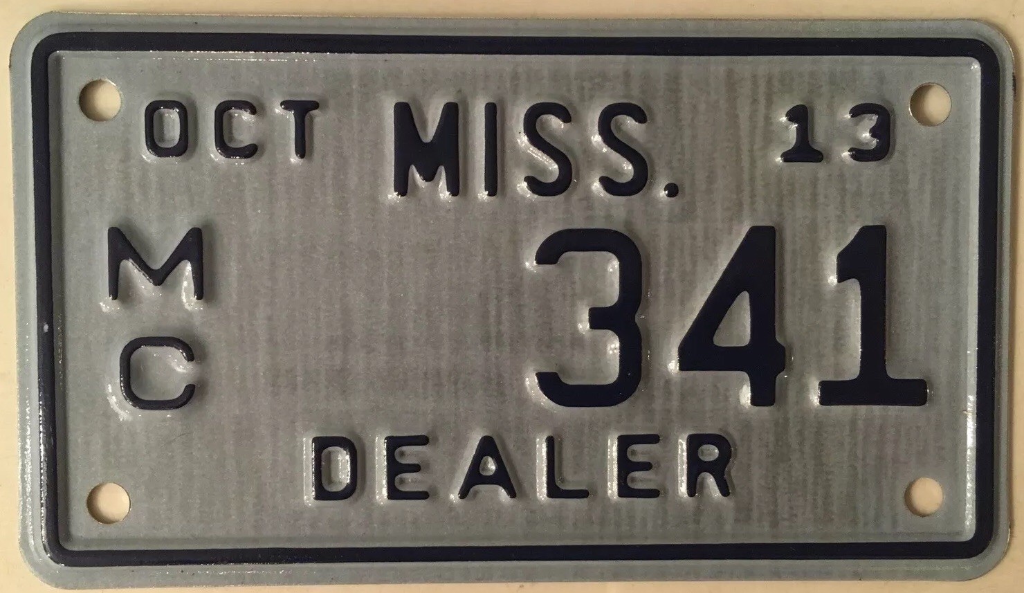 MOTORCYCLE DEALER license plate Honda Triumph Harley dealership Suzuki ...