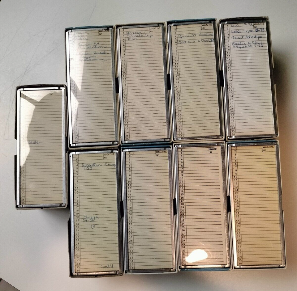 LOT-9!! Vintage Magazine Airequipt Automatic Slide Tray, 36 Slides, 2 ...