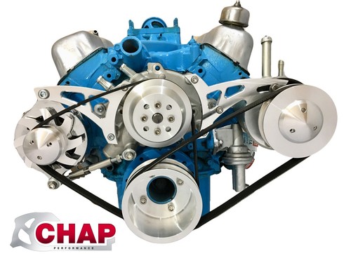 SBF 289 302 Serpentine Pulley Conversion Kit Alt PS Ford Mustang ...