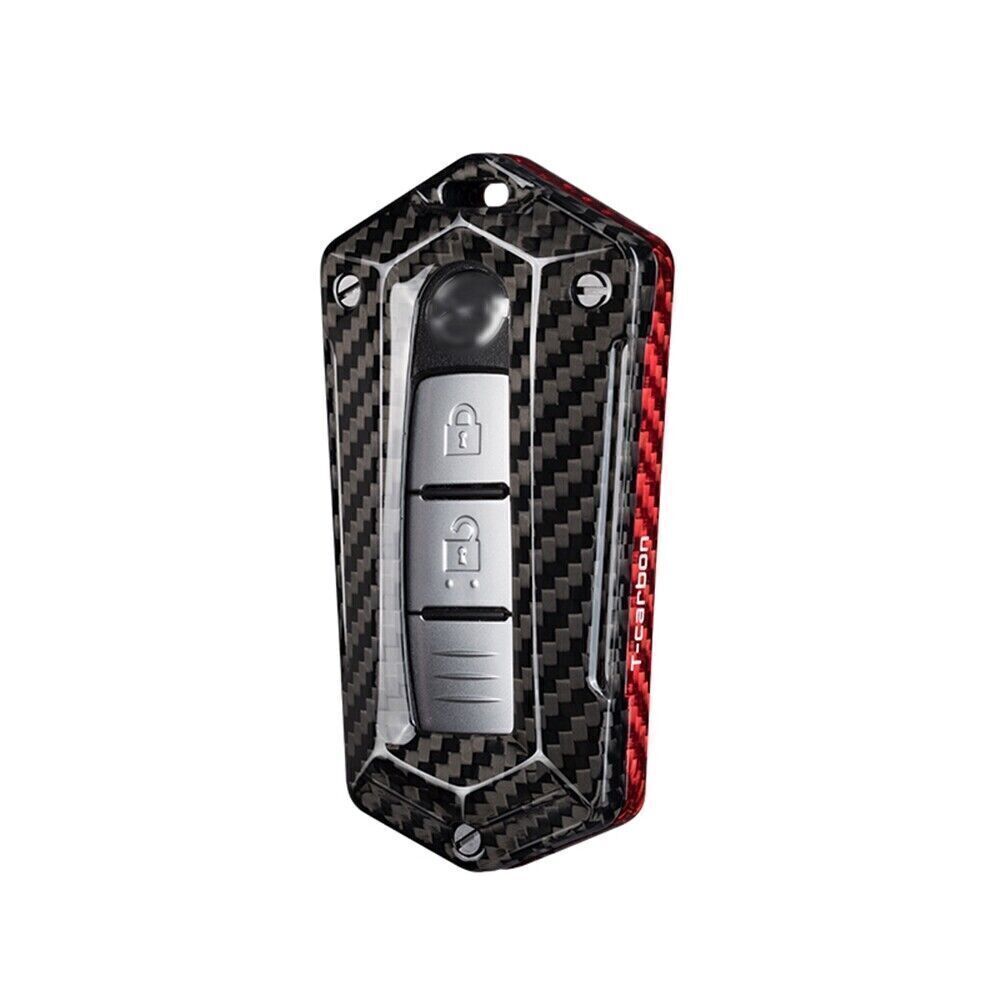 Remote Smart Key Case Cover For Nissan Infiniti GTR 370Z Q50 Red Carbon ...