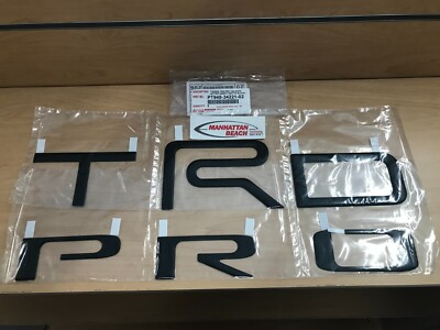 2022-2025 TUNDRA TAILGATE TRD PRO LETTER INSERTS MATTE BLACK REFLECTIVE ...