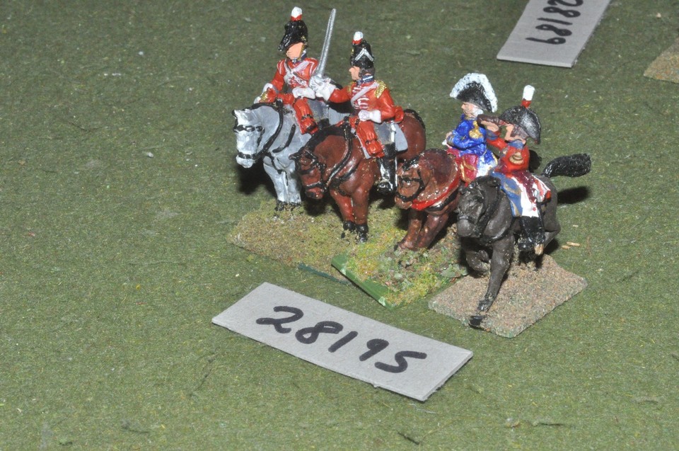 25mm napoleonic / british - 4 officers - command (28195) | eBay