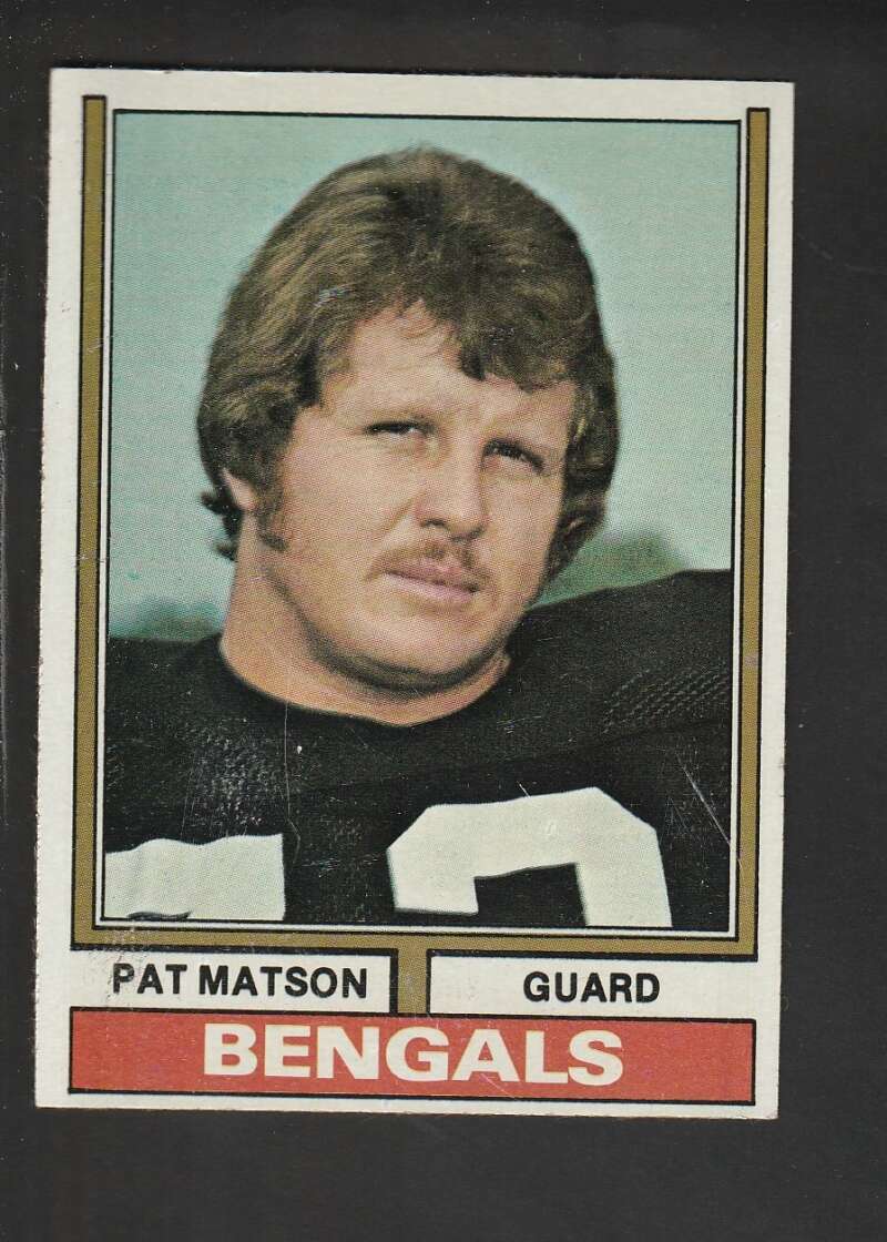 1974 Topps #9 Pat Matson EXMT/EXMT+ Bengals 153721 | eBay