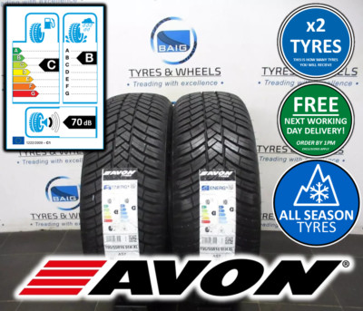 X2 195/55R16 195 55 16 91H XL M+S AVON AS7 ALL SEASON ️NEW TYRES 'B ...