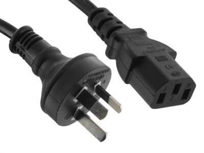 10 X 2 Metre LONG Power Cord AU IEC C13 connection for PC, Monitor, TV ...