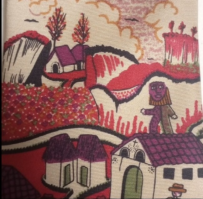 Stuart Hughes Village Scene Tie, 60 x 3.75 inches | eBay