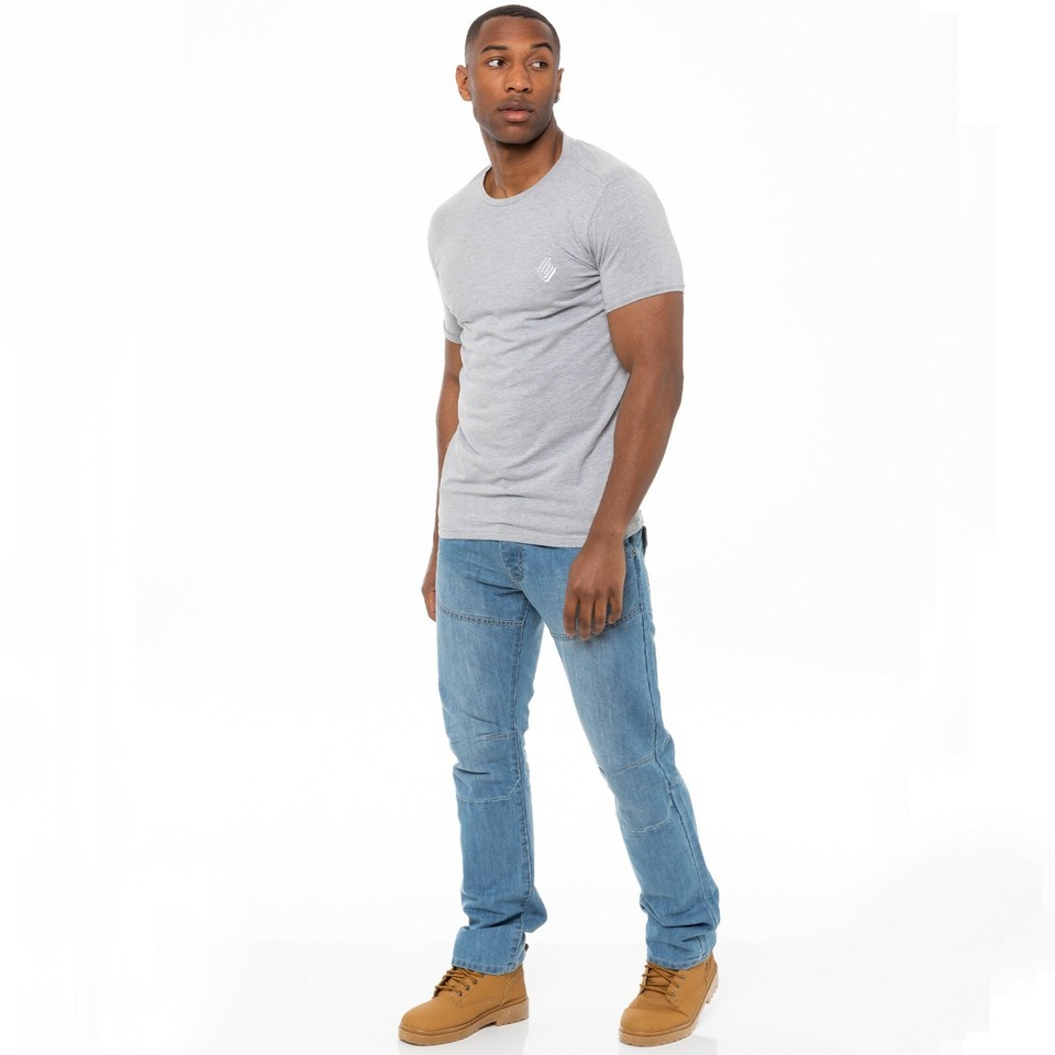 Enzo Mens Jeans Straight Leg Regular Fit Denim Trouser Pants All UK ...