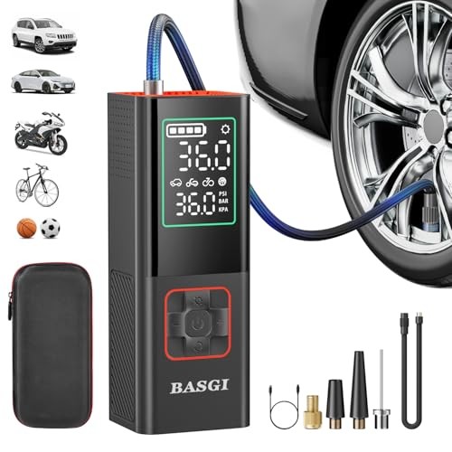 Tire Inflator Portable Air Compressor,160PSI 7800mAh 3 x Faster ...