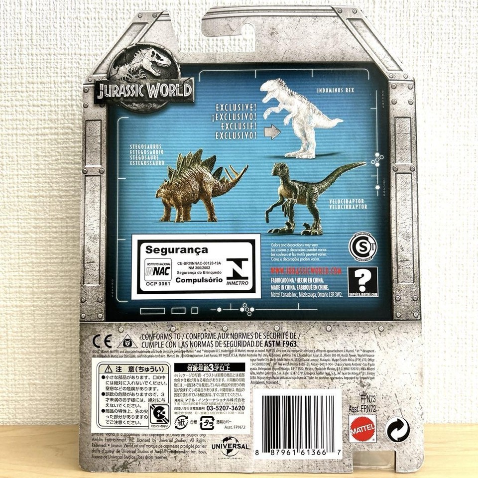 Mattel Jurassic World Mini Figure 3 Pack Indominus Rex | eBay