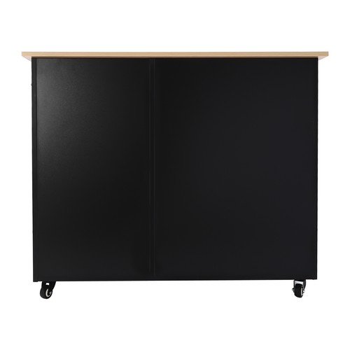 Multi-functional Kitchen Island Cart with Storage Rack Rolling Table ...