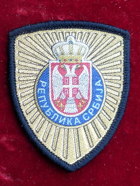 POLICE OF THE REPUBLIC OF SERBIA - GENERAL CAP BADGE FOR FIELD UNIFORM ...