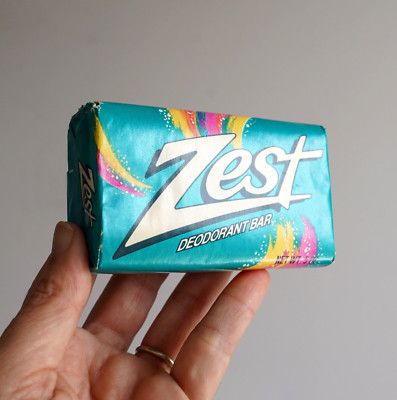 Vintage 1988 Zest Deodorant Bar Soap Zestfully Clean 5oz Bar Sealed ...