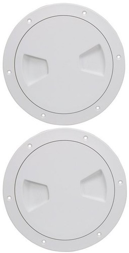 Inspection Port x 2 White 4" or 100mm ID Boat Marine Caravan Access ...