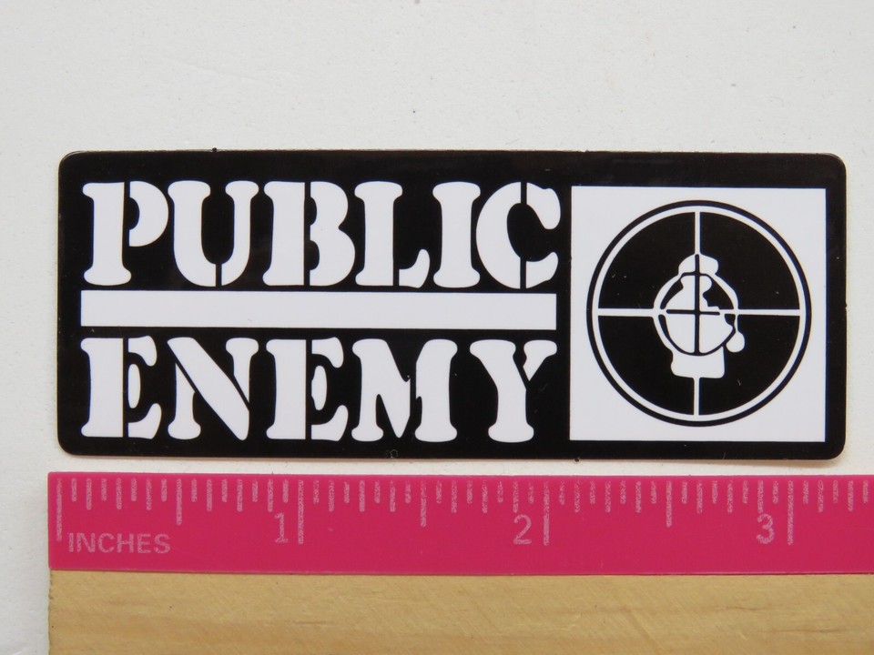 Music STICKER ~ PUBLIC ENEMY: Long Island, NY Hip Hop Band Since 1985 ...