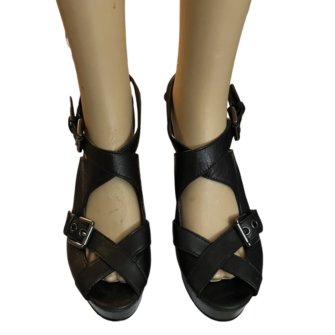 Vintage Coach Leather Wedge Heels - Gem