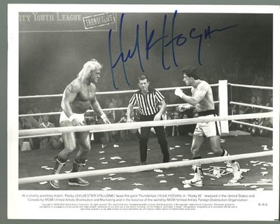 6HH HULK HOGAN signed Vintage Wrestling PROMO PHOTO w/COA | eBay