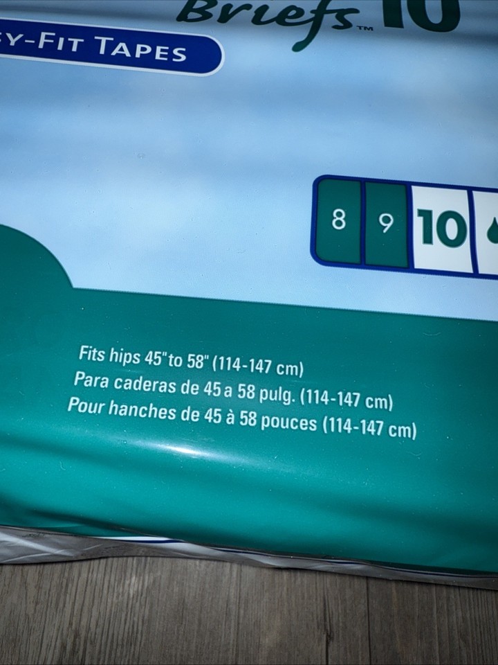 Vintage Attends Briefs #10 Diapers Plastic Back Ultimate Size Large ...