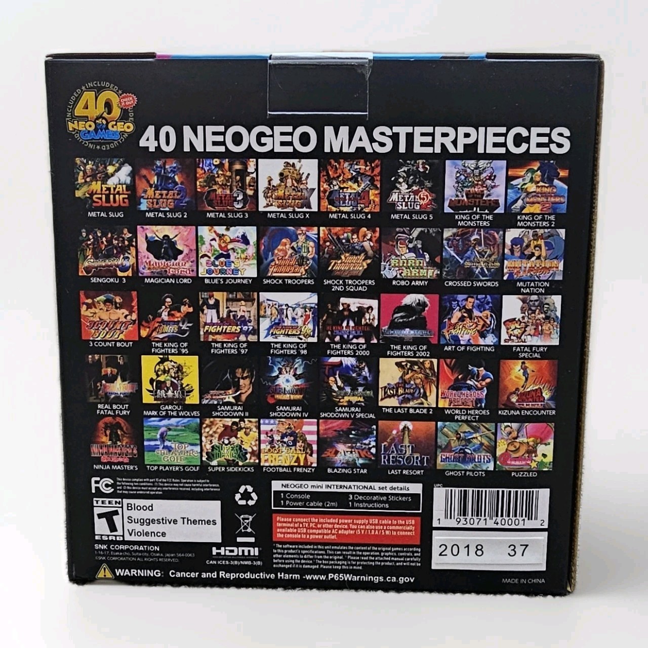 NEOGEO Mini International Classic Edition SNK 40th Anniversary Brand ...