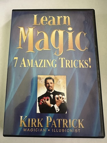'Learn Magic 7 Amazing Tricks!' Kirk Patrick Magician Illusionist (DVD ...